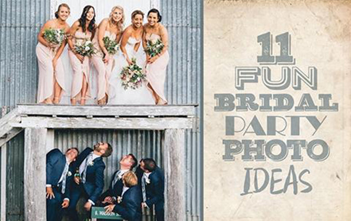 11 Fun Bridal Party Photo Ideas | Treehut
