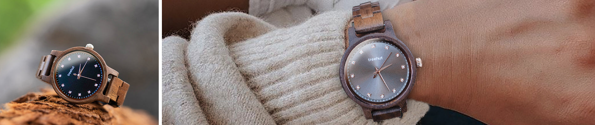 Womens Grey Dial Wooden Watches – Perfect for Every Occasion | Treehut