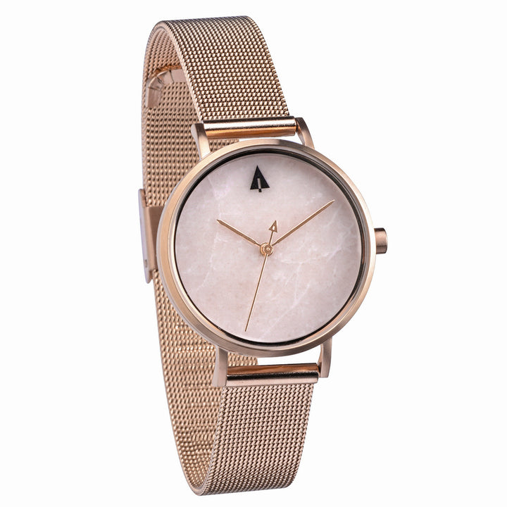 TREEHUT Wood Watches | Rose Gold Pink | Womens Watch | Marble | Element ...