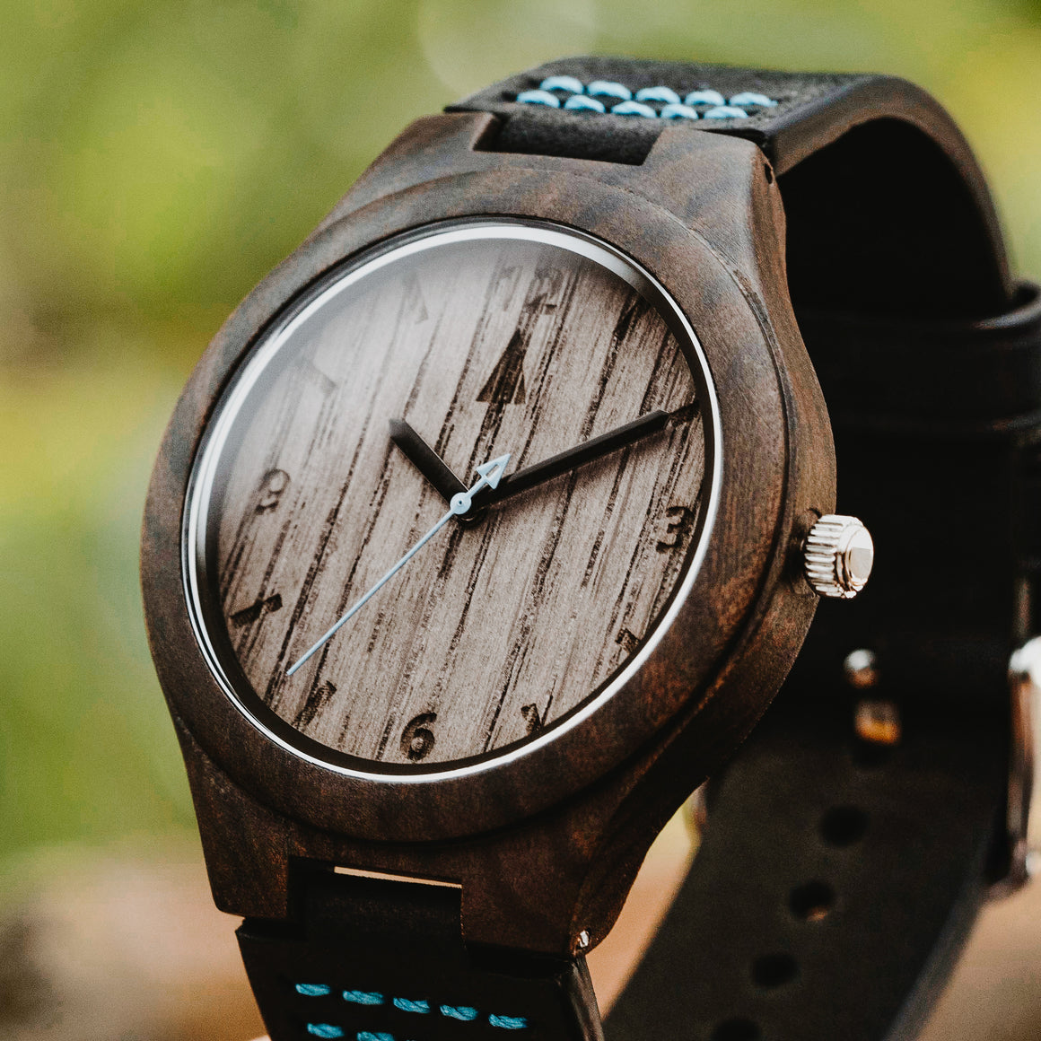 TREEHUT Wood Watches | Black Grey | Mens Watch | Ebony | Classic Ebony ...