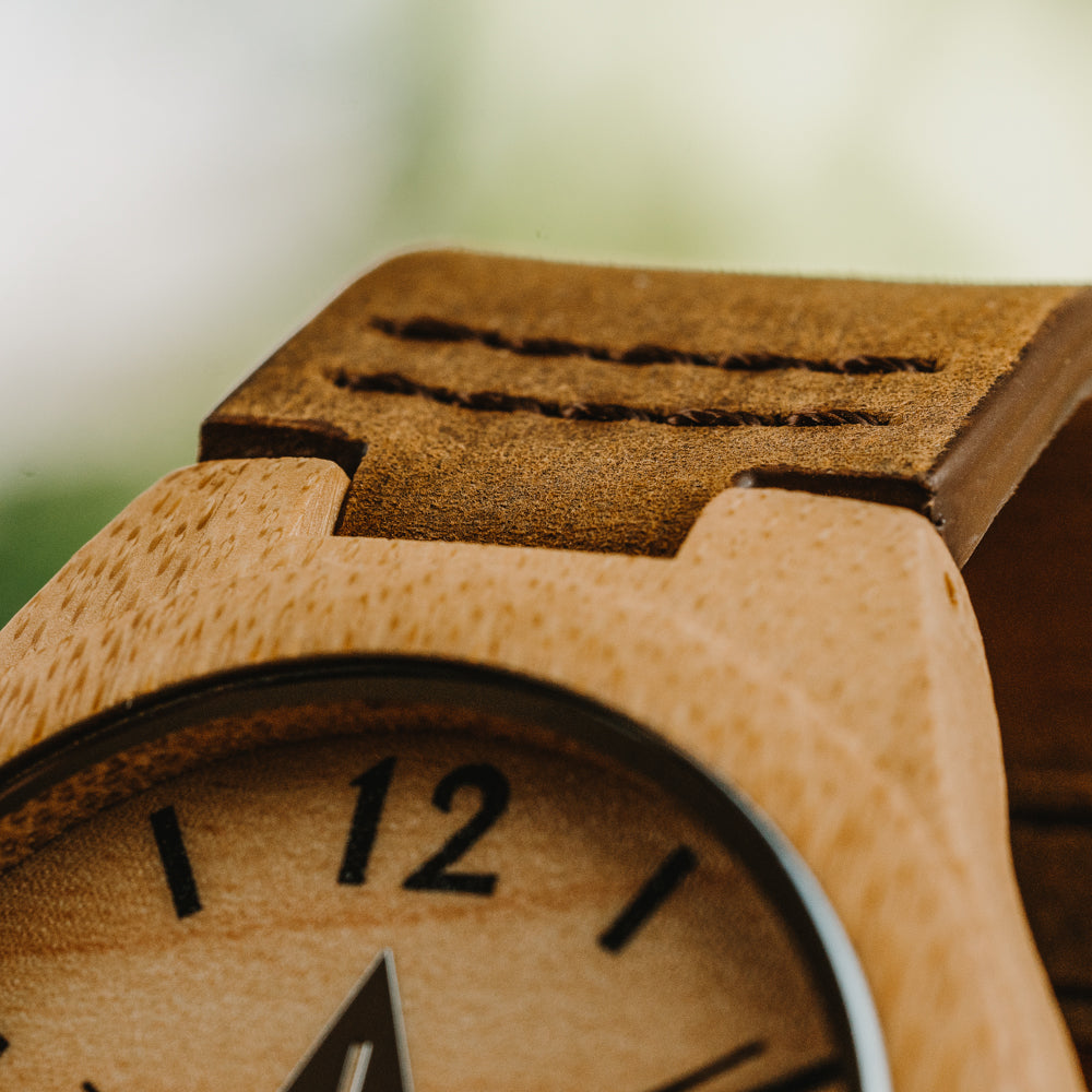 TREEHUT Wood Watches | Brown | Mens Watch | Bamboo | Classic Nova ...