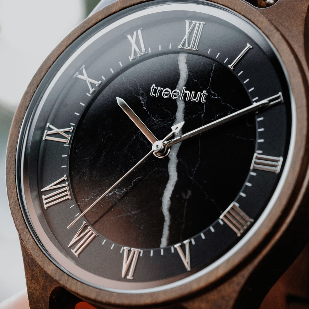 Black Watches for Men – Sojourn Black Marble Ebony | Treehut