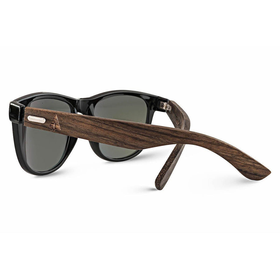 TREEHUT Wood Sunglasses | Men | Black Yellow | Ebony Sunglasses ...